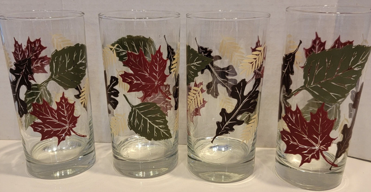 10 Vintage Glassware Patterns with Spooky or Autumn Designs